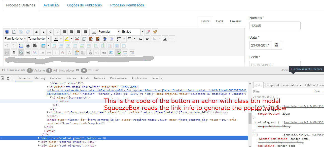 Joomla SqueezeBox modal window call problem with Handsontable · Issue ...