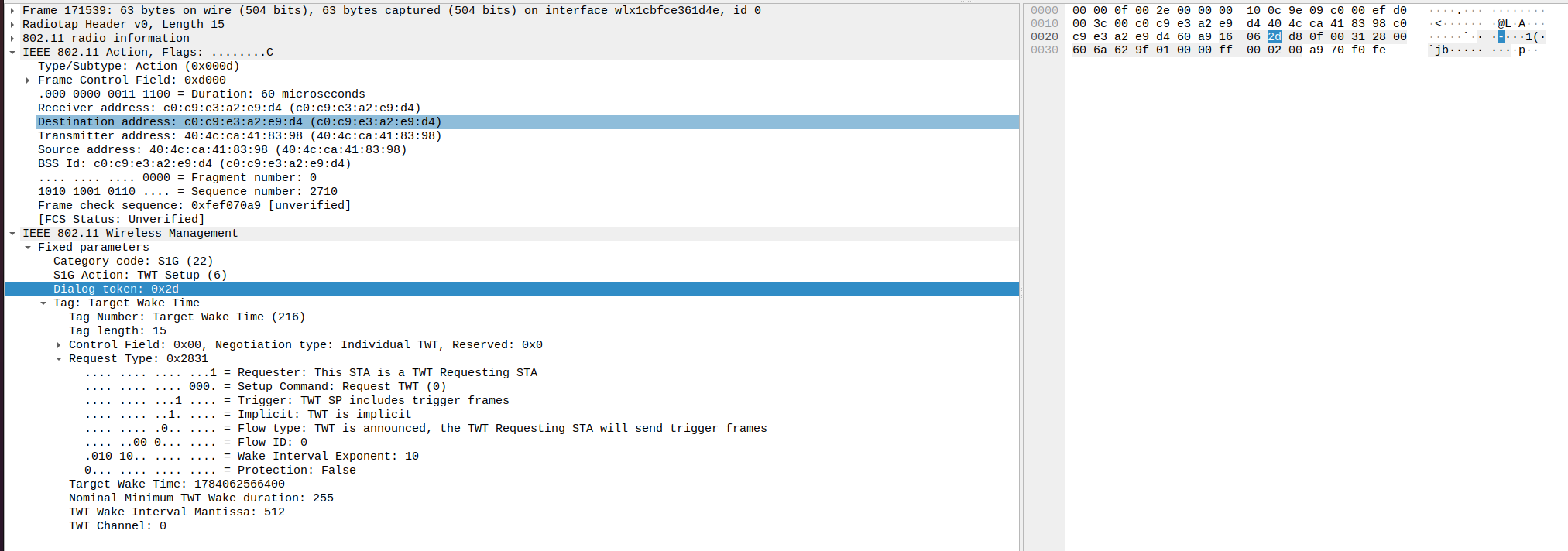 ESP32C6/WiFi 6 ITWT example stops after TWT setup attempt (IDFGH-10557) · Issue #11797 ...