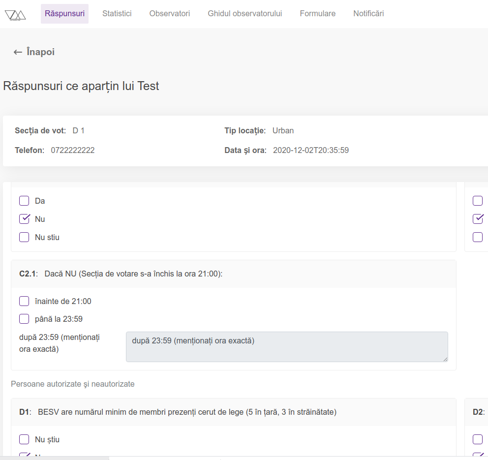 [BUG] Free text answers are not displayed in admin · Issue #323 · code4romania/monitorizare-vot ...