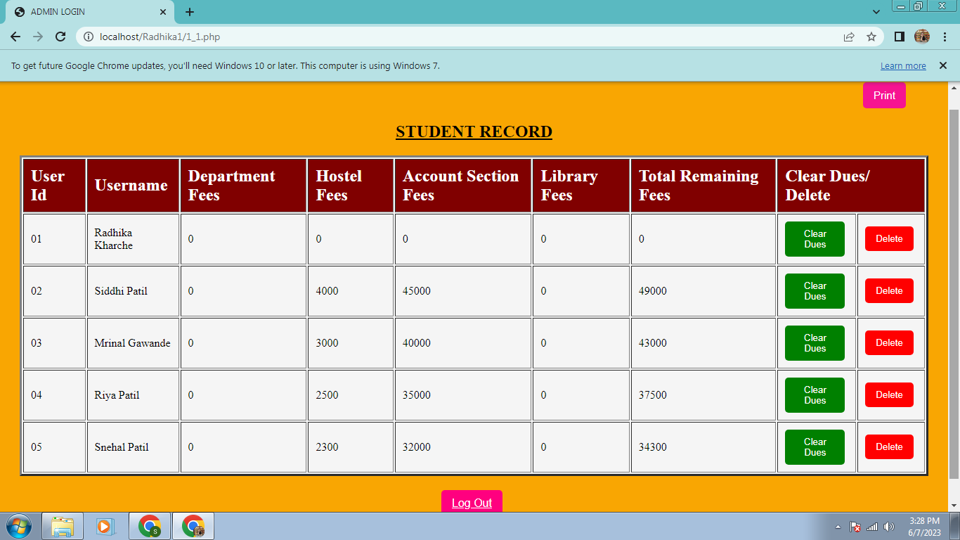 GitHub - radhikakharche/college-login-project