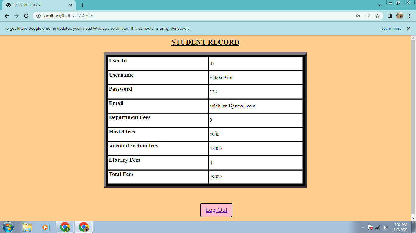 GitHub - radhikakharche/college-login-project