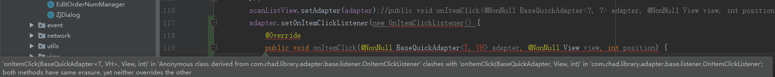 adapter点击事件监听出错 · Issue #3169 · CymChad/BaseRecyclerViewAdapterHelper · GitHub