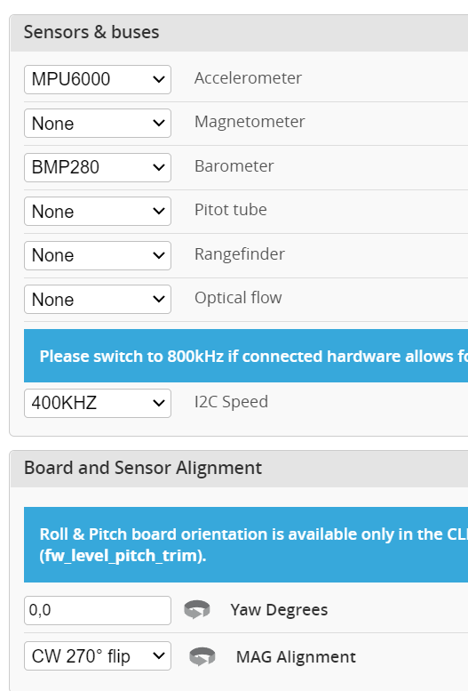 MATEK f405 CTR Gyroscope/accelerometer going crazy and spinning in random directions · Issue ...