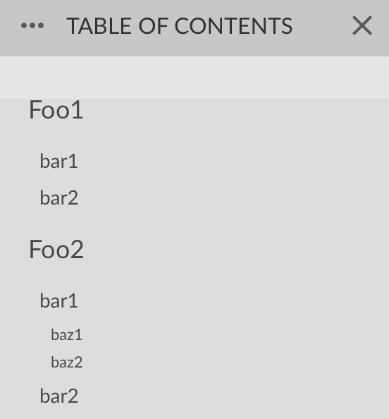 Indent subheadings in exported TOC? · Issue #1524 · benweet/stackedit · GitHub