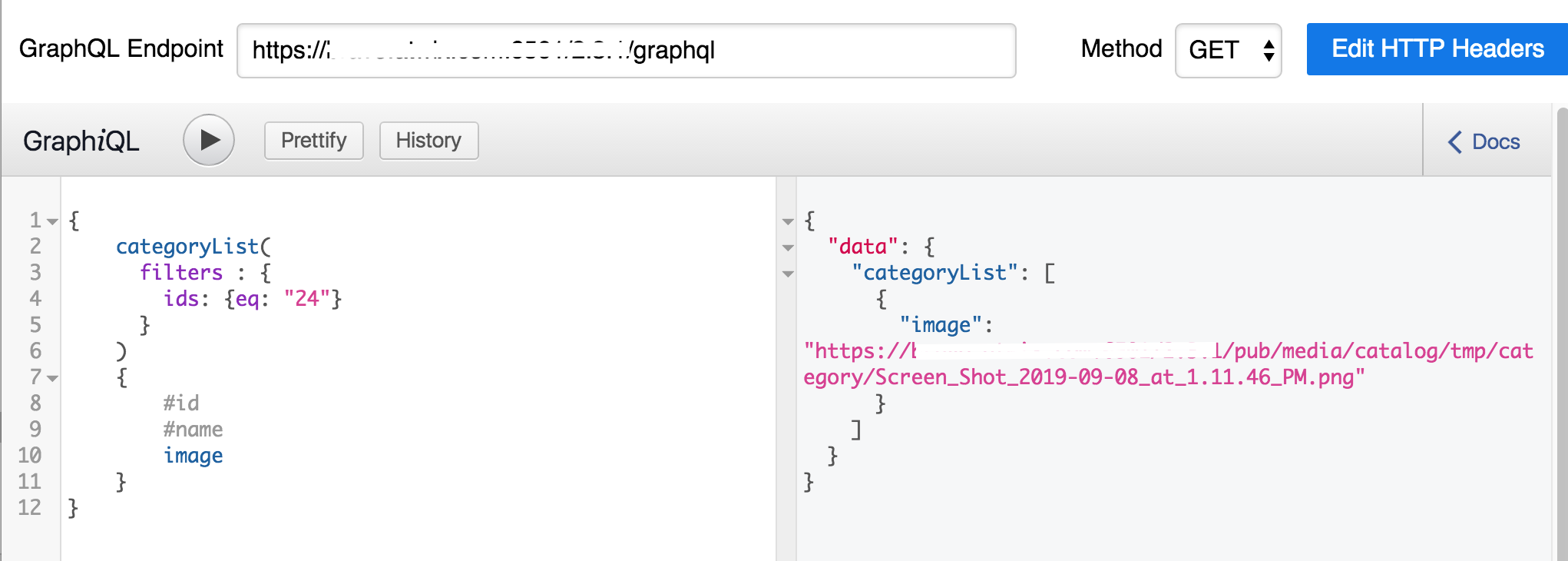 GraphQL. Query: categoryList. Returns wrong category image URL · Issue ...