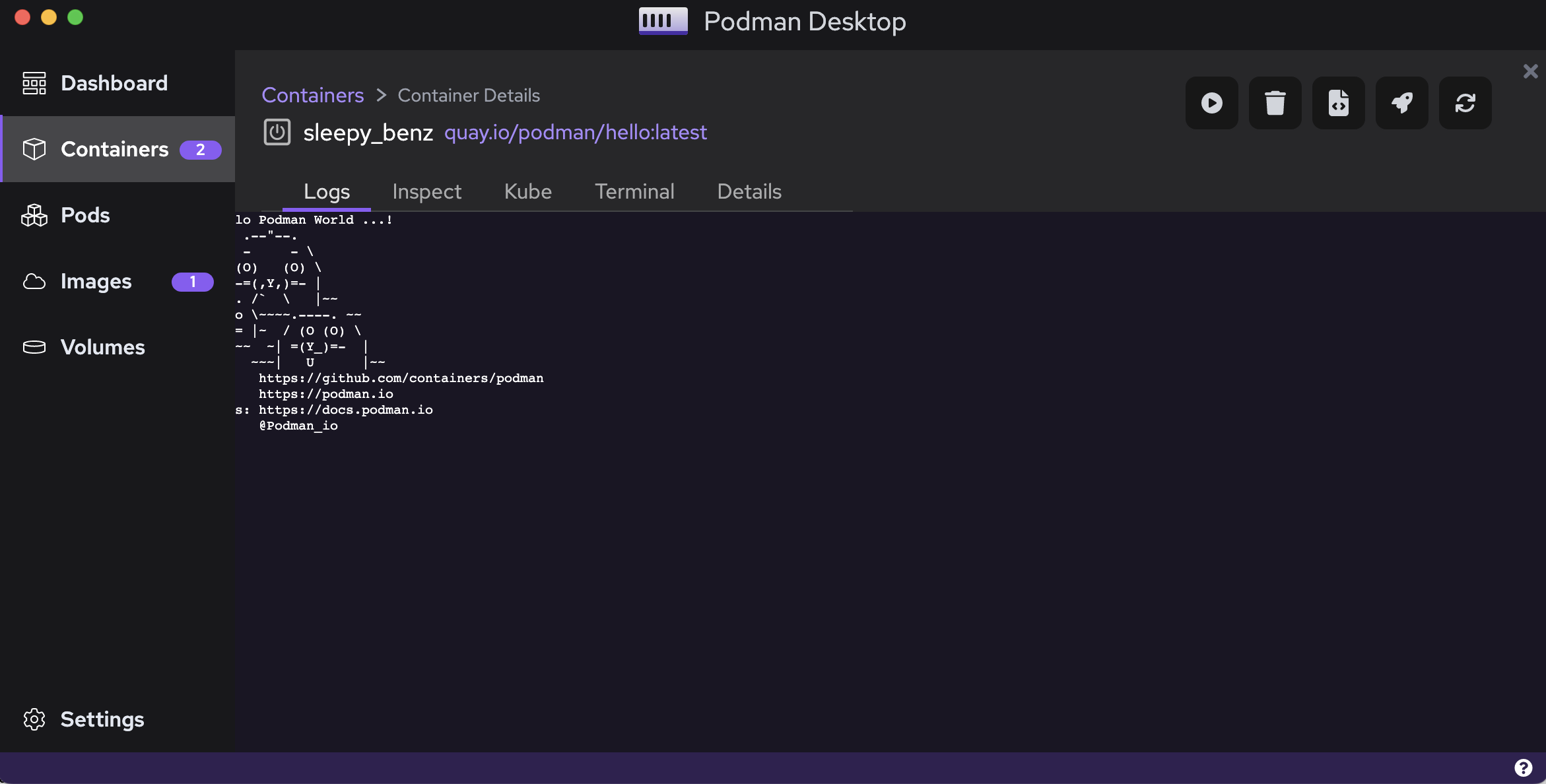 Container Log Is Truncated · Issue 1174 · Containerspodman Desktop