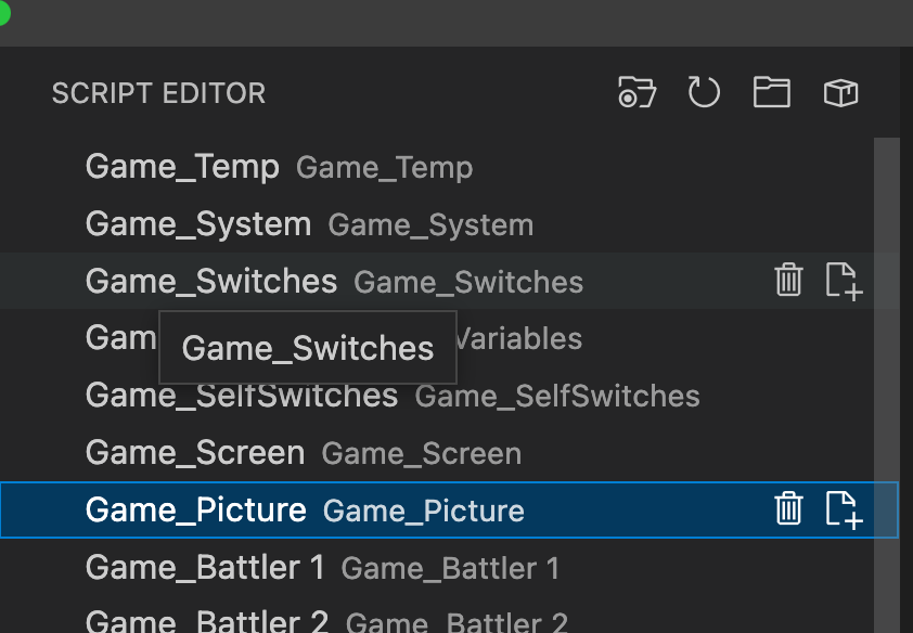 New script explorer [7 Tasks] - Next Version · Issue #5 · biud436/vscode-rgss-script-compiler ...
