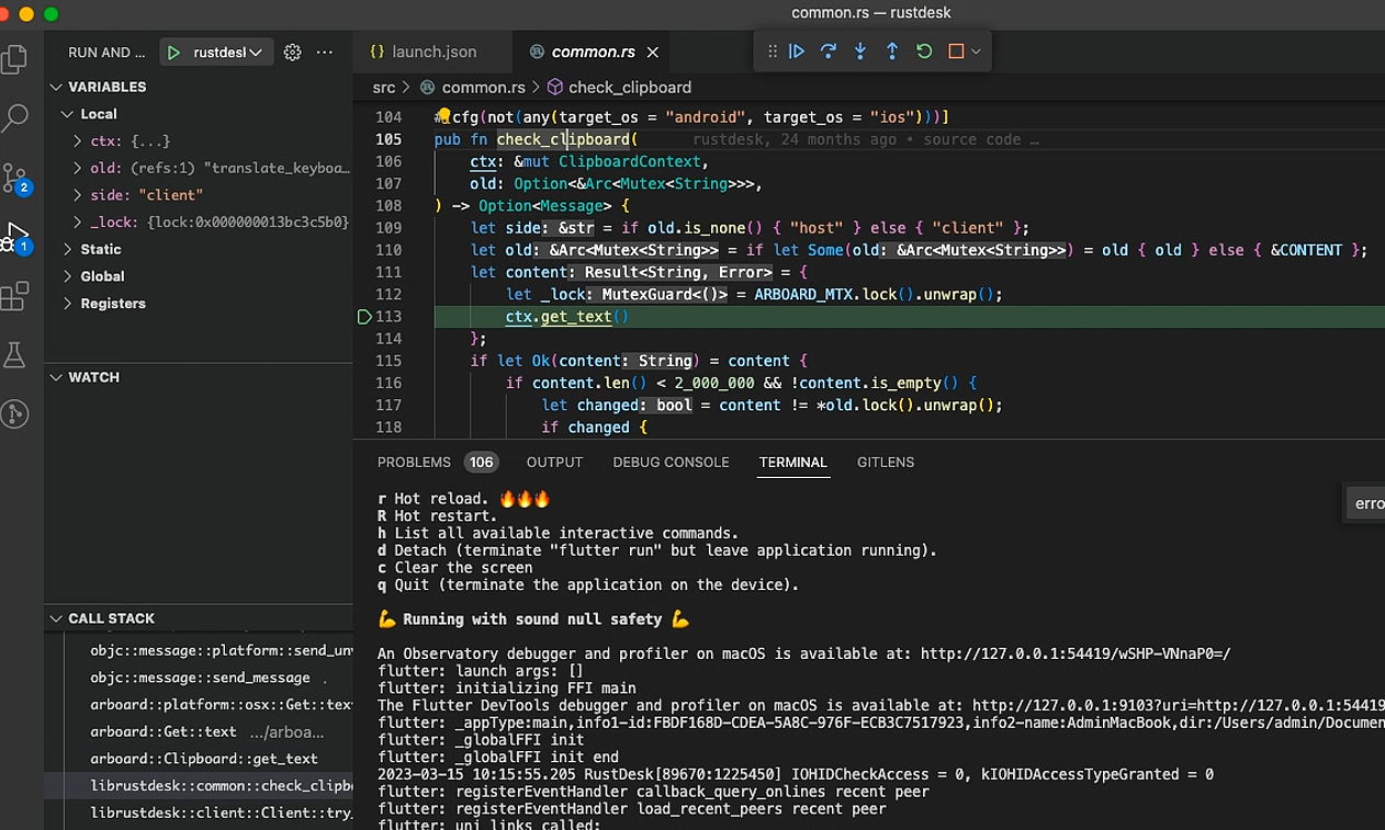 Crash on macOS after a period of remote control · Issue #3268 · rustdesk/rustdesk · GitHub