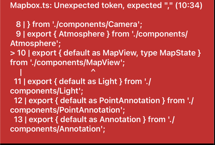 Bug Export More Types From The Package · Issue 2897 · Rnmapboxmaps · Github 