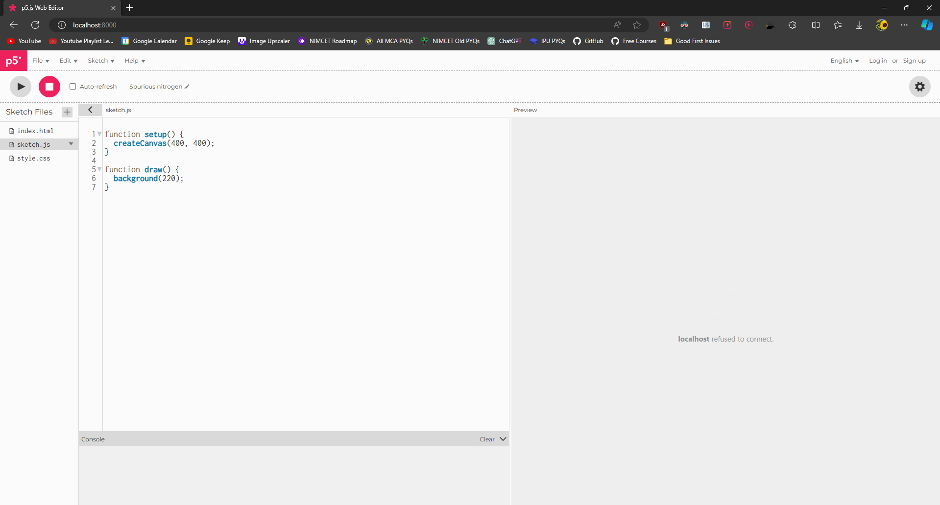 No preview in local (manual) installation : Localhost refused to connect · Issue #2553 ...