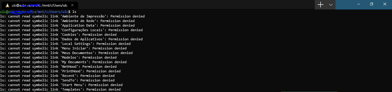 ls: cannot read symbolic link (on windows folders) · Issue #1532 · microsoft/terminal · GitHub
