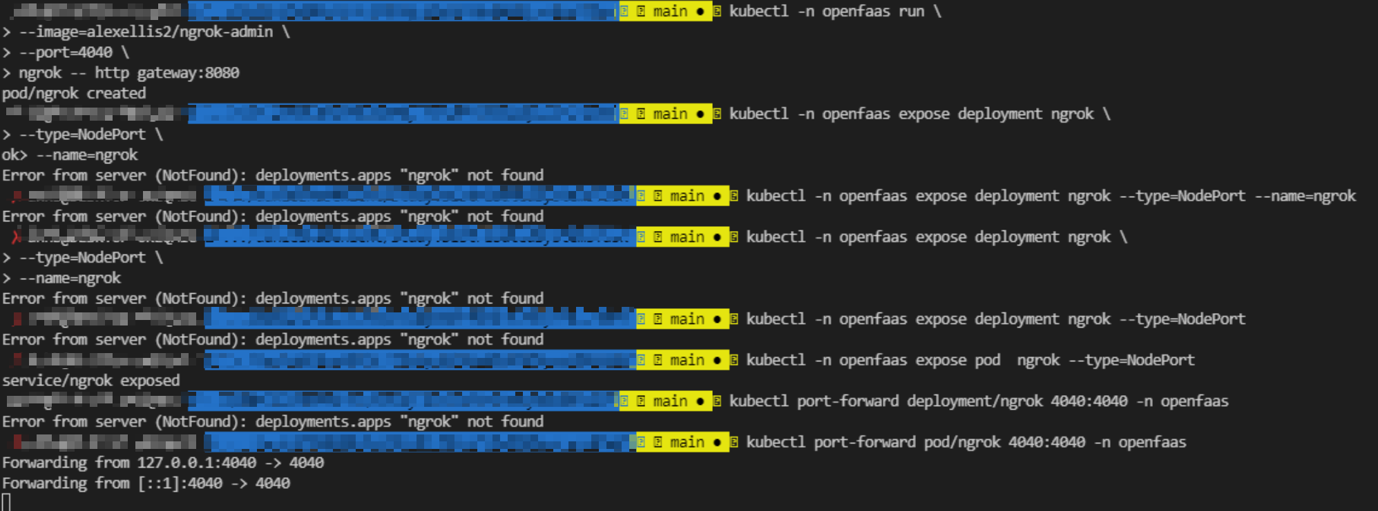 Lab 5 Ngrok Tunnel Commands Are Not Working · Issue 196 · Openfaasworkshop · Github 