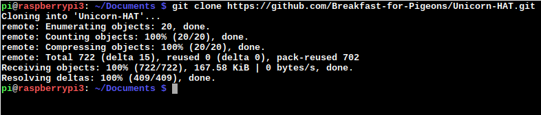 GitHub - Breakfast-for-Pigeons/Unicorn-HAT: My programs for the ...