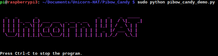 GitHub - Breakfast-for-Pigeons/Unicorn-HAT: My programs for the ...