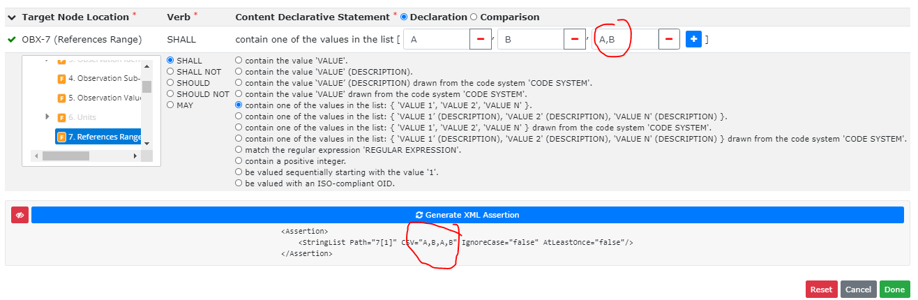 [BUG]Comma needs to be escaped in "list" type conformance statements · Issue #1142 · usnistgov ...