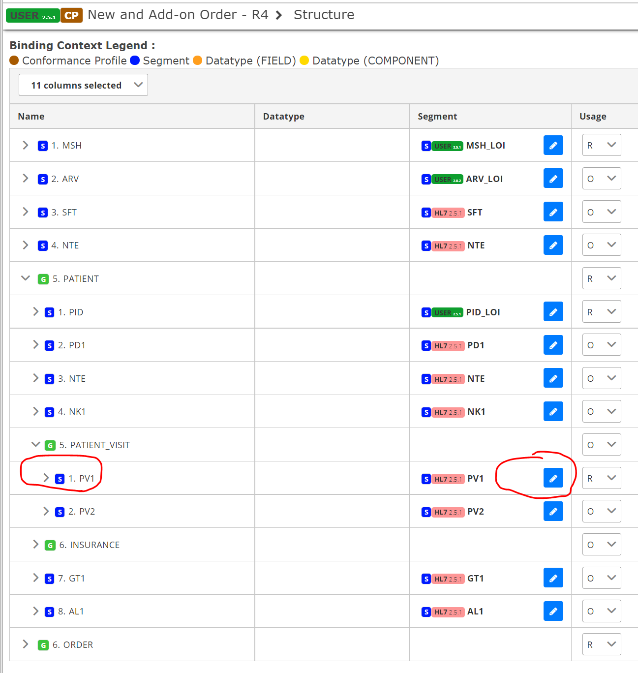 [BUG] Cannot change the flavor of a specific segment · Issue #1368 · usnistgov/hl7-igamt · GitHub