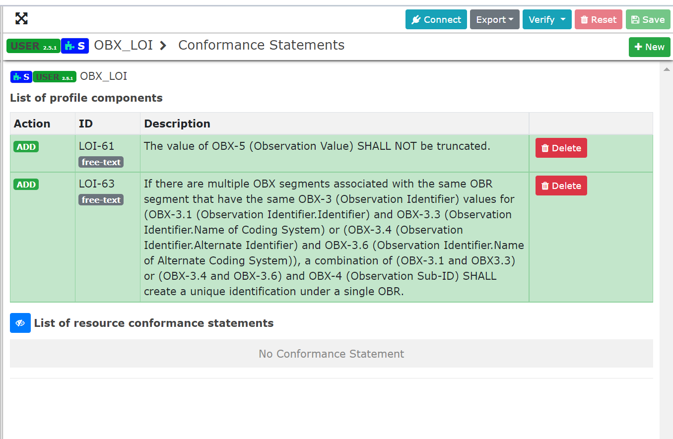 [REQUEST] Edit conformance statement in profile component · Issue #1369 ...