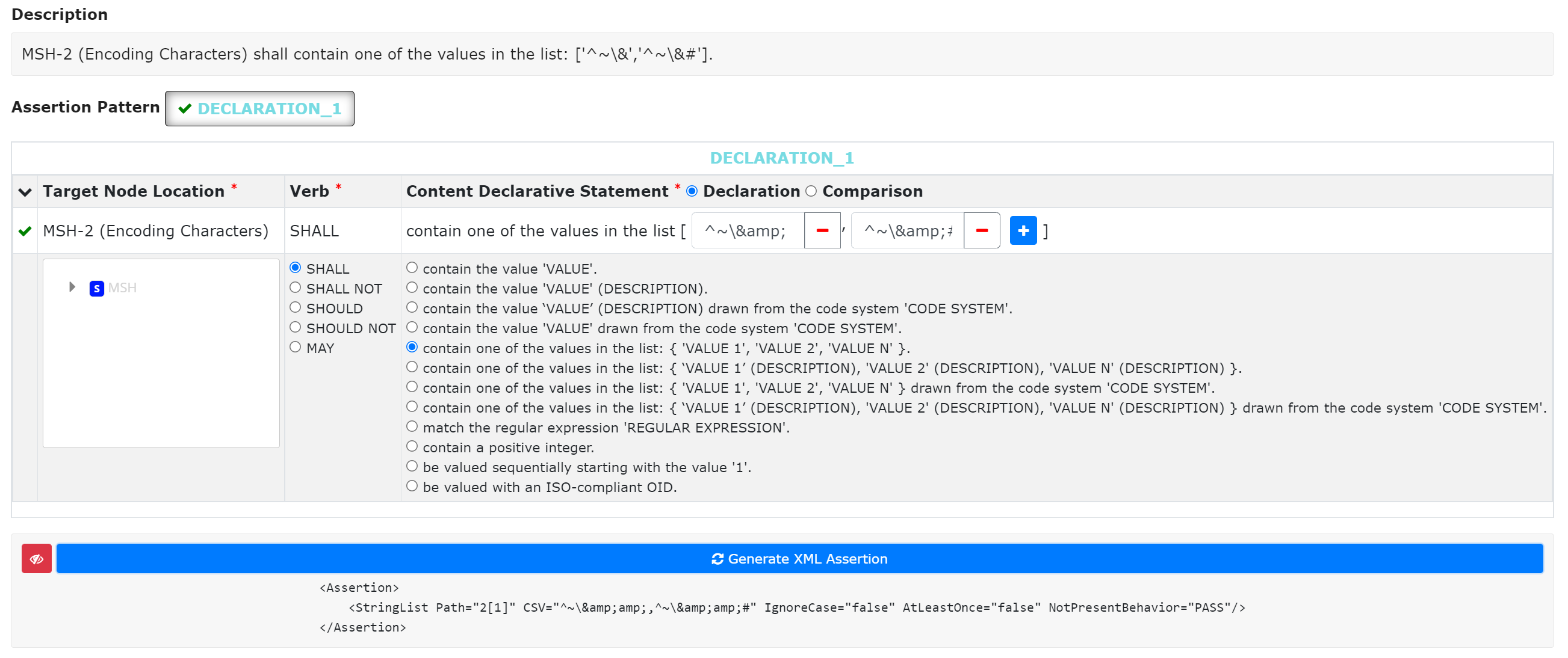 [BUG] Generated invalid assertion in conformance statement · Issue #1370 · usnistgov/hl7-igamt ...