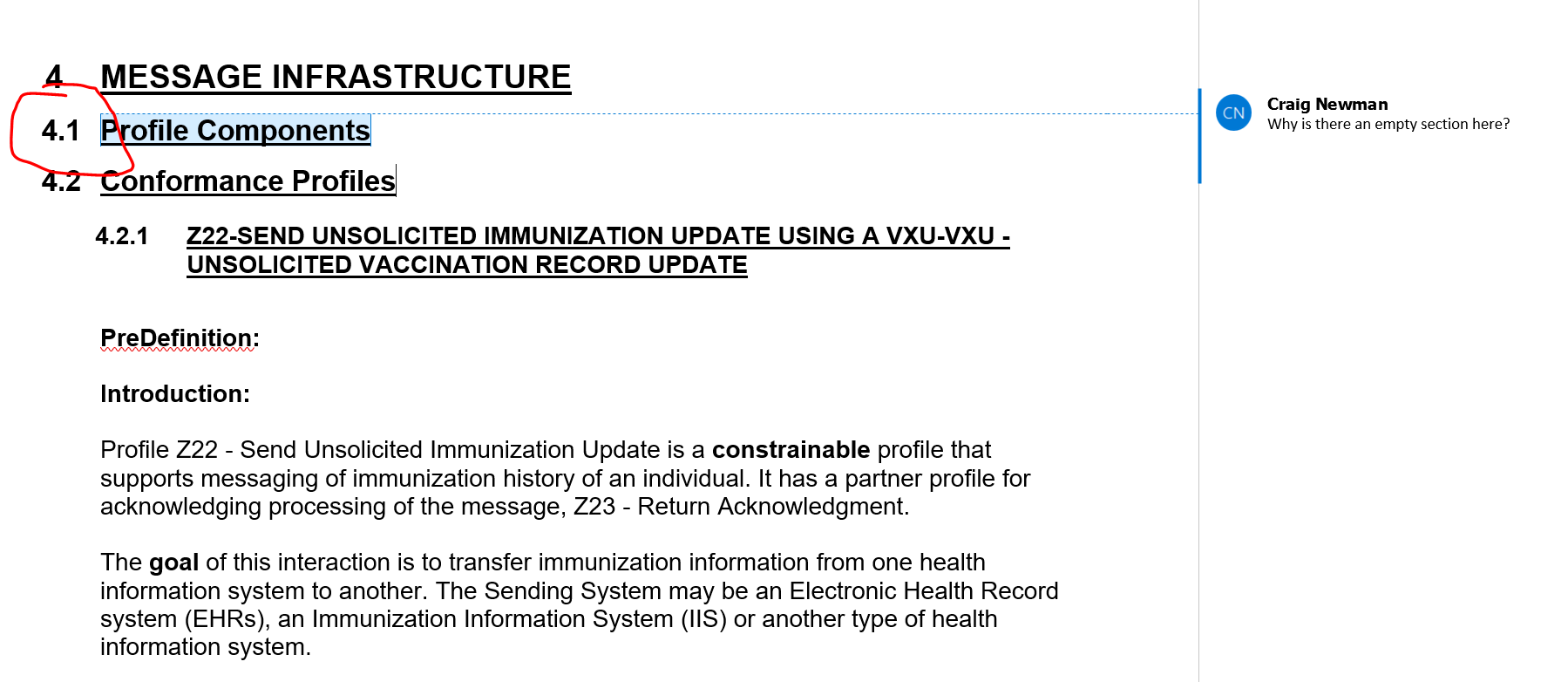 [BUG] Include text in empty sections of export · Issue #1460 · usnistgov/hl7-igamt · GitHub
