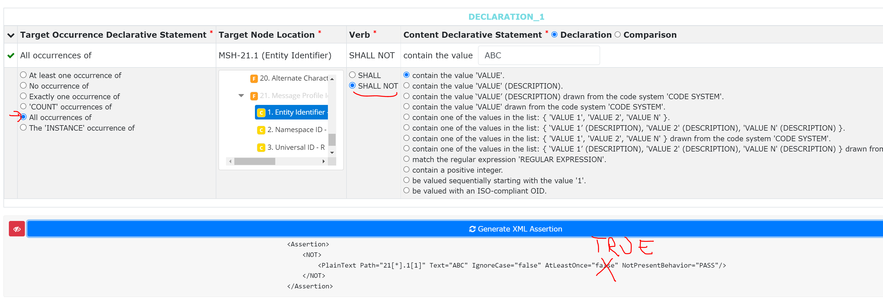 [BUG] Parameter AtLeastOnce incorrect in some XML assertions · Issue #1507 · usnistgov/hl7-igamt ...