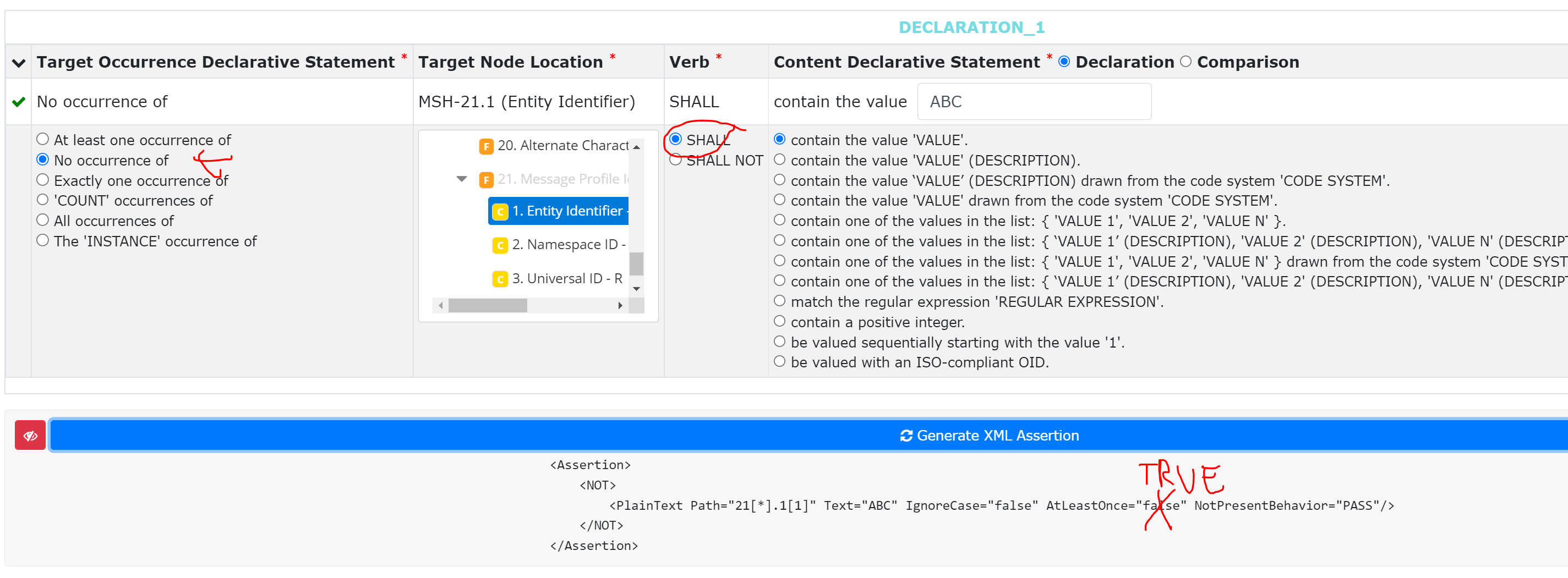 [BUG] Parameter AtLeastOnce incorrect in some XML assertions · Issue #1507 · usnistgov/hl7-igamt ...