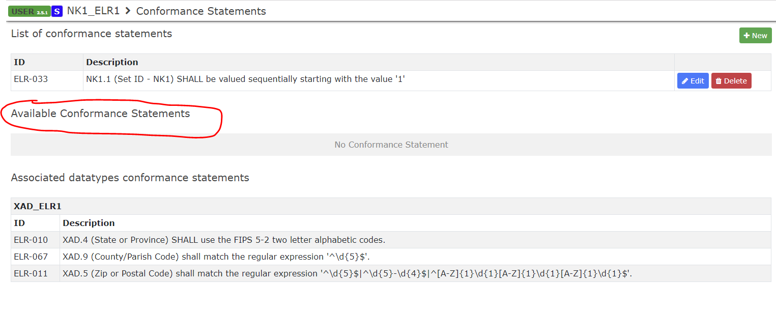 Need to discuss Available Conformance Statements · Issue #538 · usnistgov/hl7-igamt · GitHub