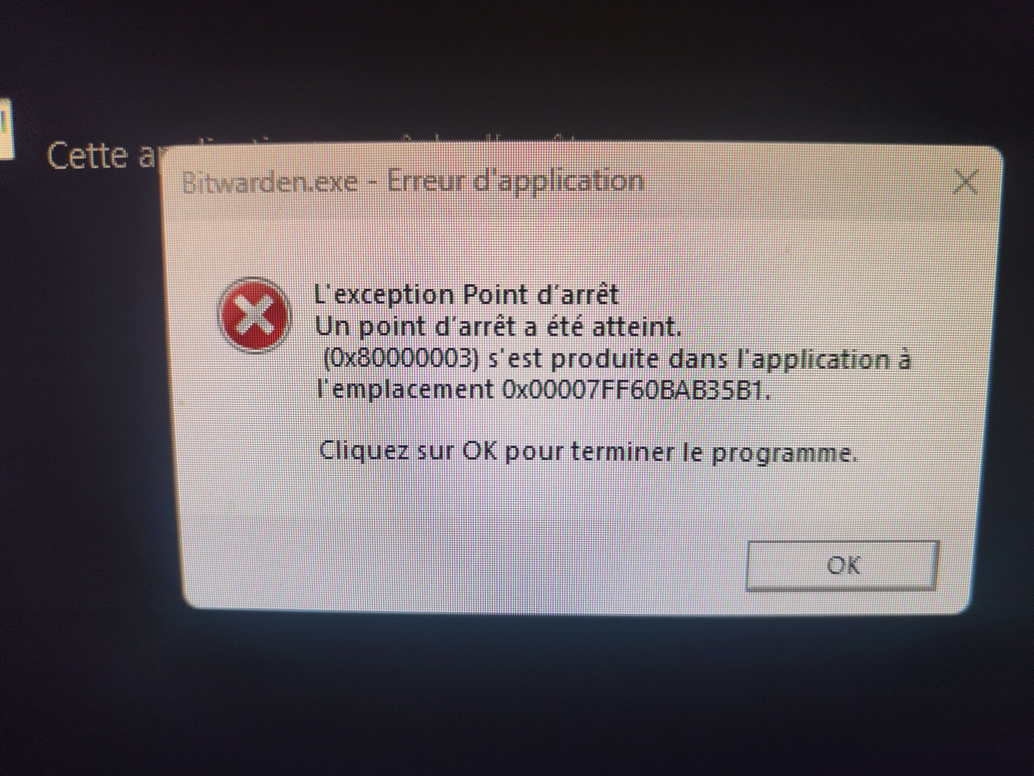 App Crash With A Error When Shutdown Restart Computer · Issue 6455 · Bitwardenclients · Github 