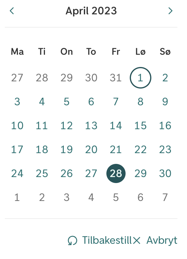 Datepicker reset and cancel button spacing · Issue #2268 · dnbexperience/eufemia · GitHub