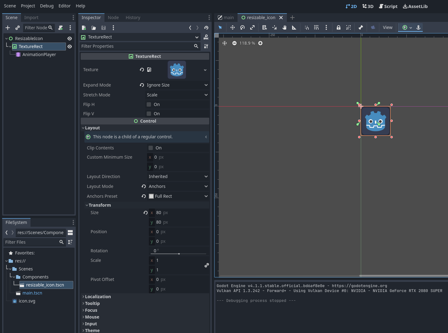 Control S Transform Size Becomes Twice As Large On Play Without Editing Anything · Issue 83067