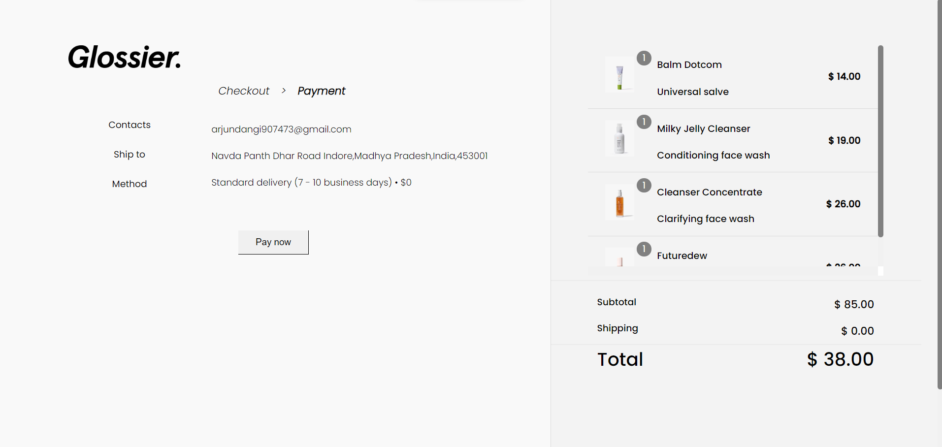 GitHub - arjundangi01/Glossier-clone: A user-friendly E-commerce website for women beauty Products