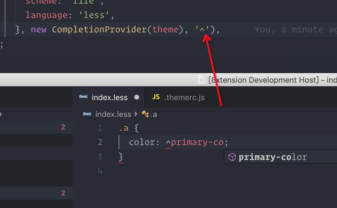 registerCompletionItemProvider not trigger `@` char in less. · Issue #71662 · microsoft/vscode ...