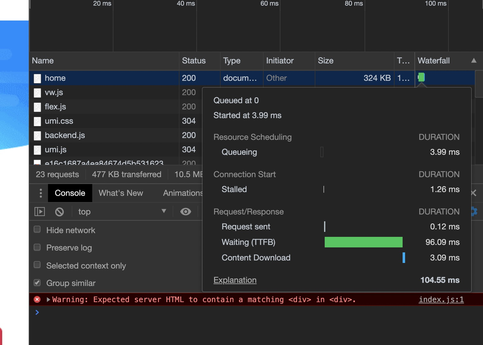 更新umi-server后，页面性能变得更差了 · Issue #24 · umijs/umi-example-ssr-with-egg · GitHub