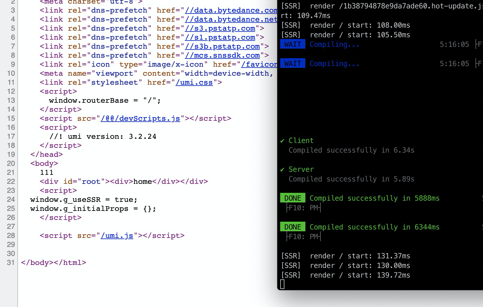 register failed, invalid key ssr from plugin /Users/bytedance/Desktop/demos/umi3-ssr/src/app.ts.