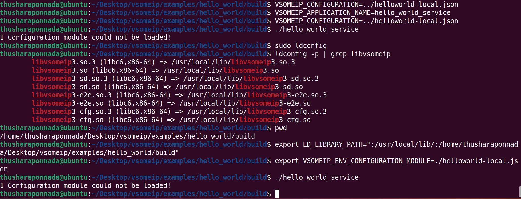Running Hello world or Custom Applications · Issue #431 · COVESA/vsomeip · GitHub