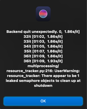 Backend quit unexpectedly · Issue #457 · divamgupta/diffusionbee-stable-diffusion-ui · GitHub