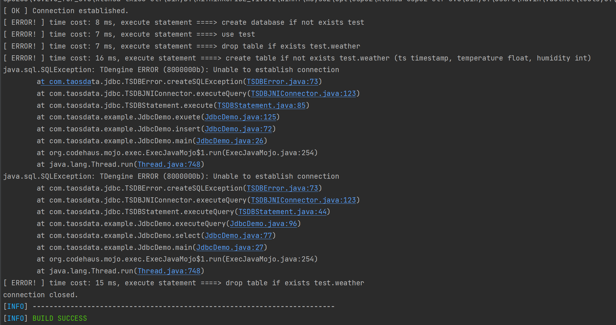 TDengine ERROR (8000000b): Unable to establish connection · Issue #6965 · taosdata/TDengine · GitHub