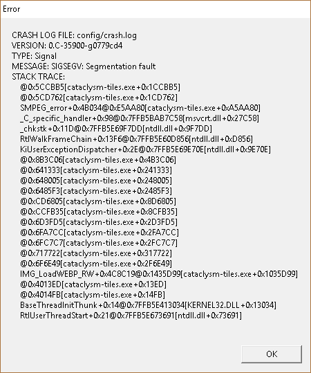 Reproducible crash in 0.C-35900-g0779cd4 · Issue #27363 · CleverRaven/Cataclysm-DDA · GitHub