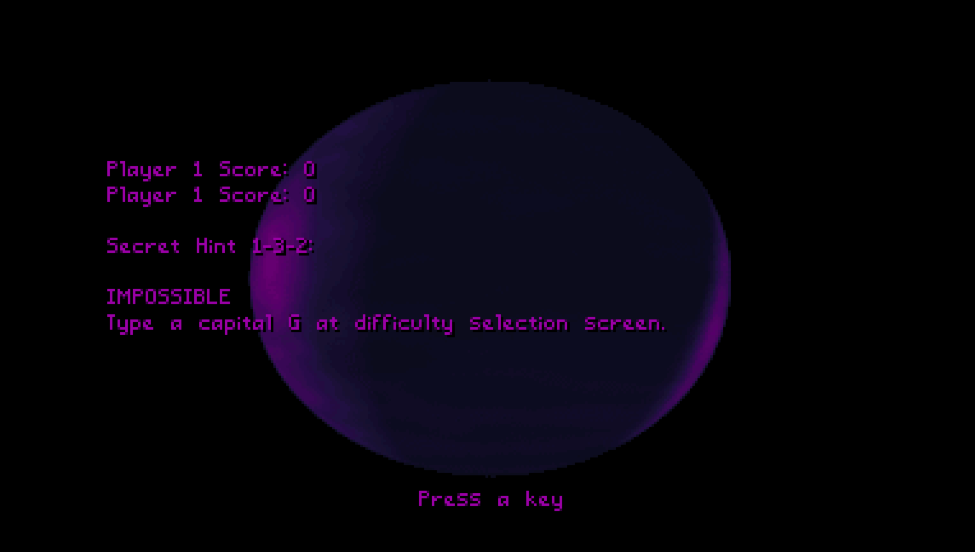 2 player final score screen shows "Player 1" text for both scores ...