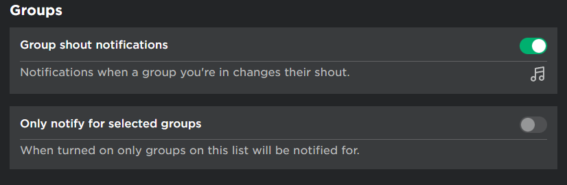 "Only notify for selected groups" isn't able to be selected · Issue #96 · roblox-plus/extension ...