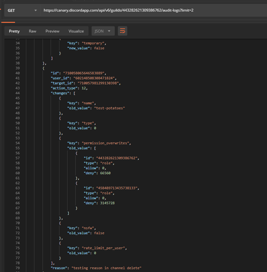 Channel deletion reason doesn't show up in audit log · Issue #1620 · discord/discord-api-docs ...