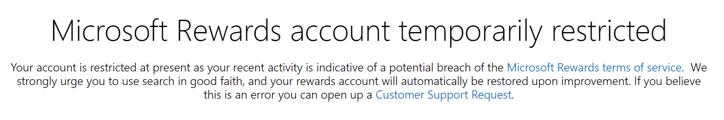 Account restricted from Redeeming Rewards · Issue #242 · charlesbel ...