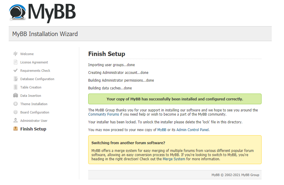 Webspace: Install MyBB forum software | ZAP-Hosting Docs
