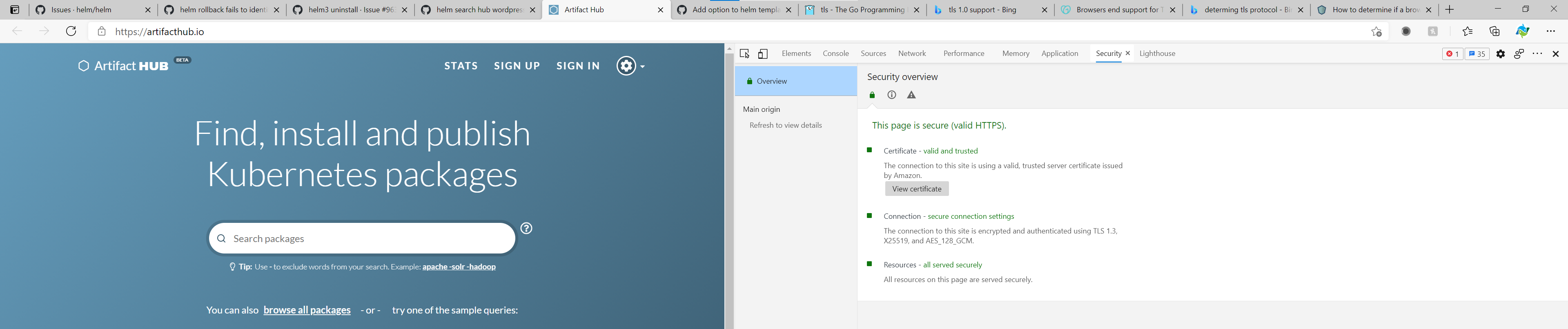 Helm Search Hub Wordpress Behind Proxy Tls Handshake Timeout · Issue 9631 · Helmhelm · Github
