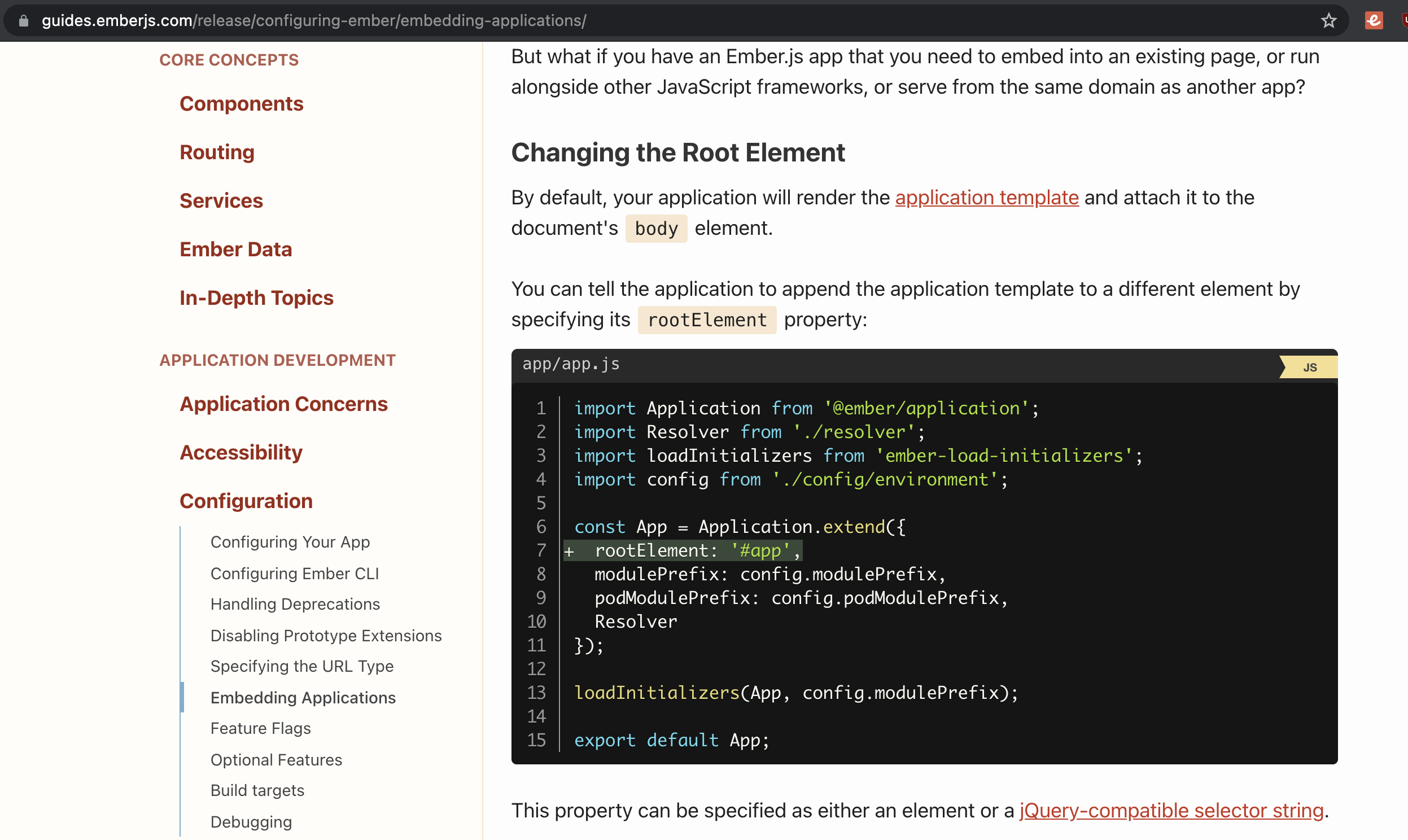 Outdated rootElement management example · Issue #1719 · ember-learn/guides-source · GitHub
