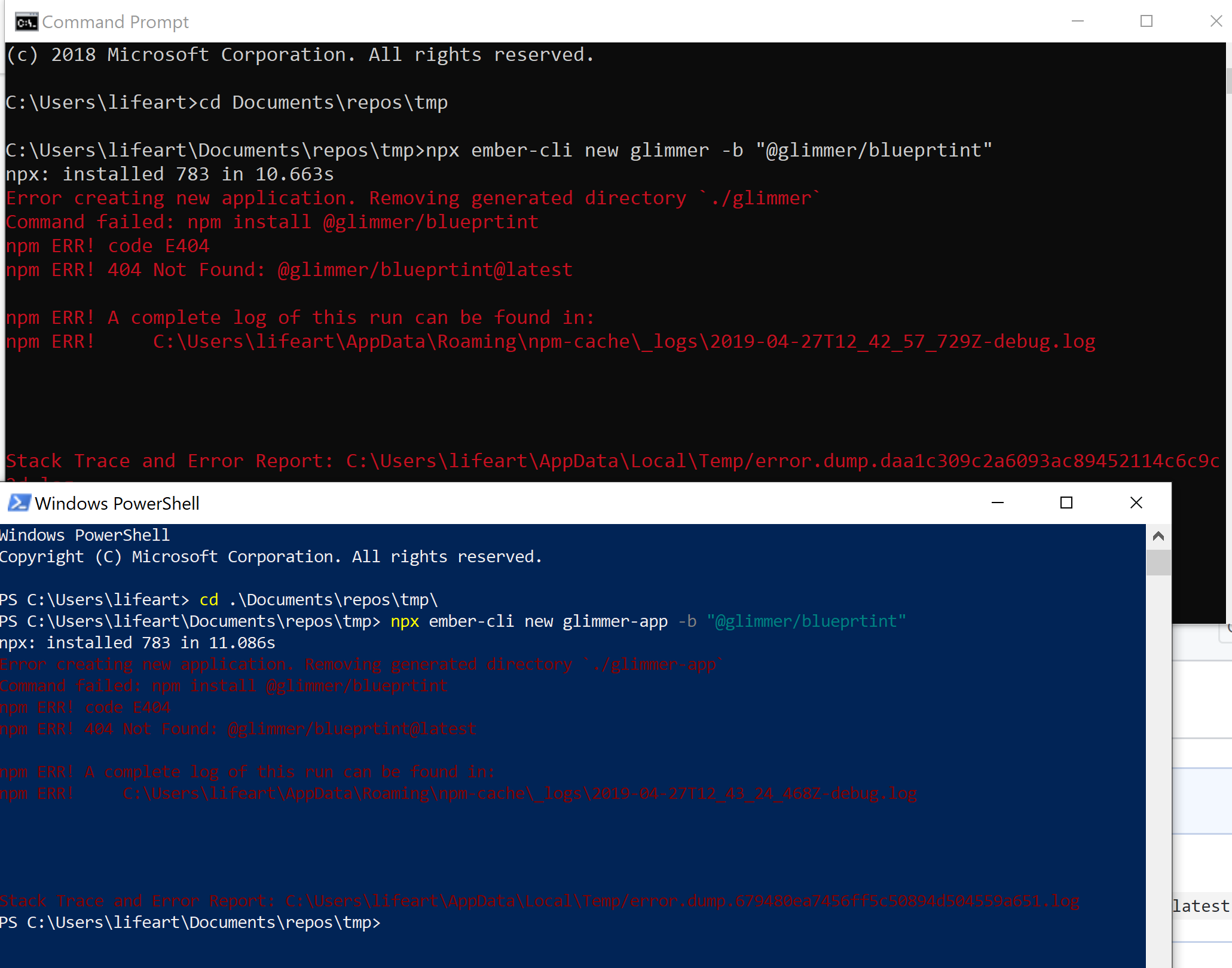 Failed When Used This Blueprint On Windows · Issue 88 · Ember Cliember Octane Blueprint · Github