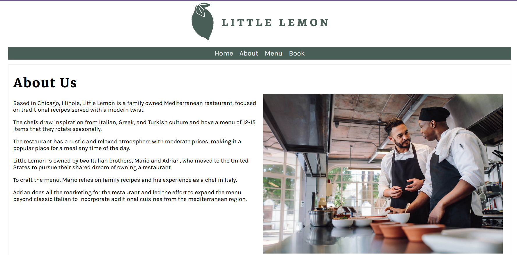 GitHub - shruthibear24/LittleLemonDjangoProject: Little Lemon is a local small mediterranen cafe ...