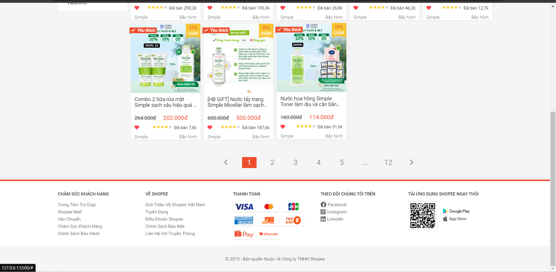 GitHub - khaitranduc/Shopee-page