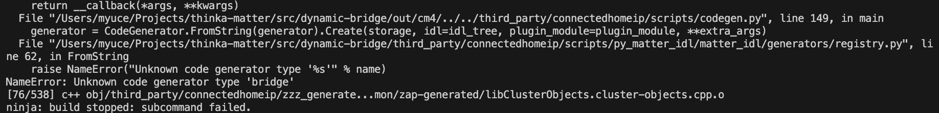 [BUG] Error while building my dynamic bridge related project · Issue #28925 · project-chip ...