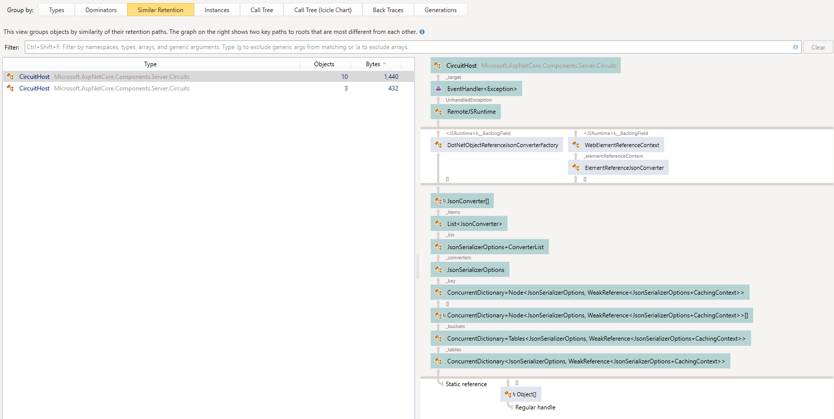 Memory leak in blazor server application .net 7 · Issue #80258 · dotnet/runtime · GitHub