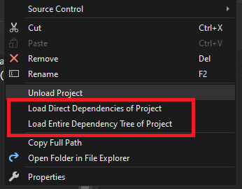 Unload Independent Projects · Issue #6461 · dotnet/project-system · GitHub